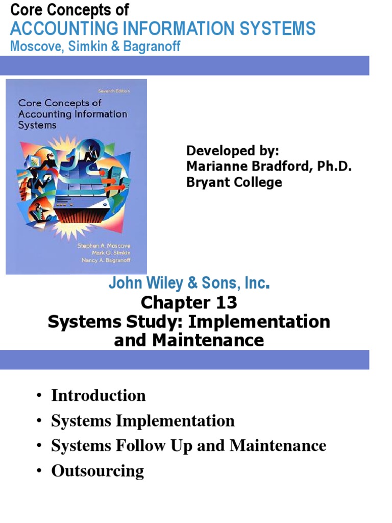 Accounting Information Systems: John Wiley & Sons, Inc | PDF | Software ...