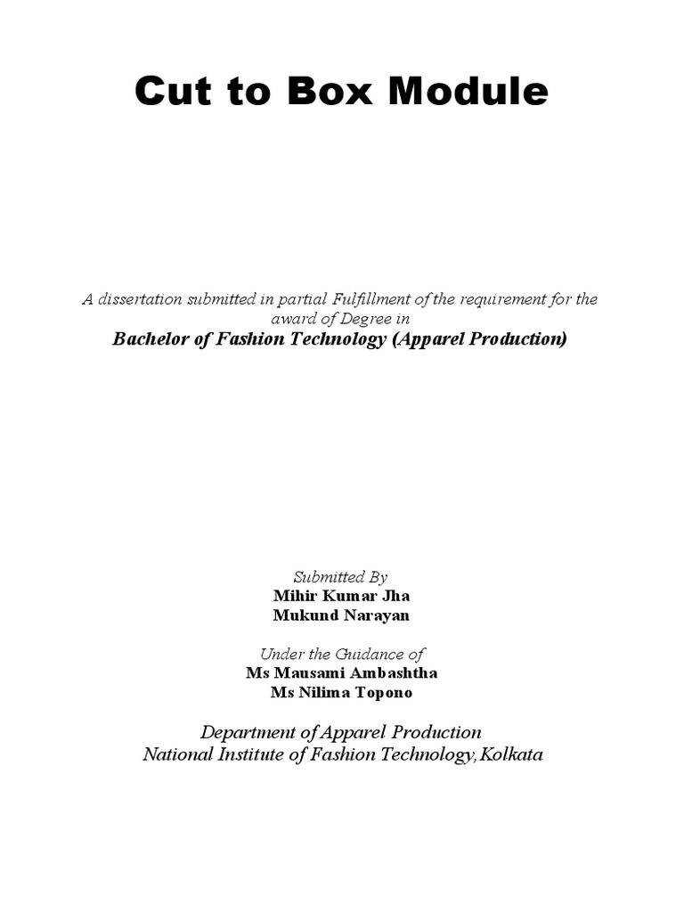 Cut To Box Module Final | PDF | Lean Manufacturing | Supply Chain ...