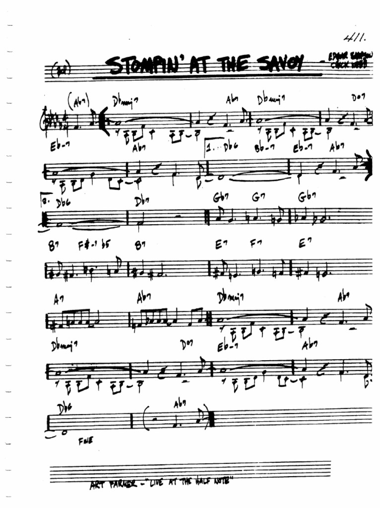 Stompin At The Savoy Pdf Pdf