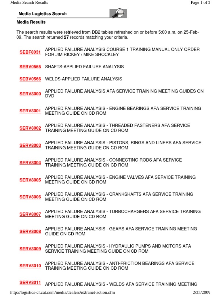 AFA Materials PDF | PDF | Failure Analysis | Bearing (Mechanical)