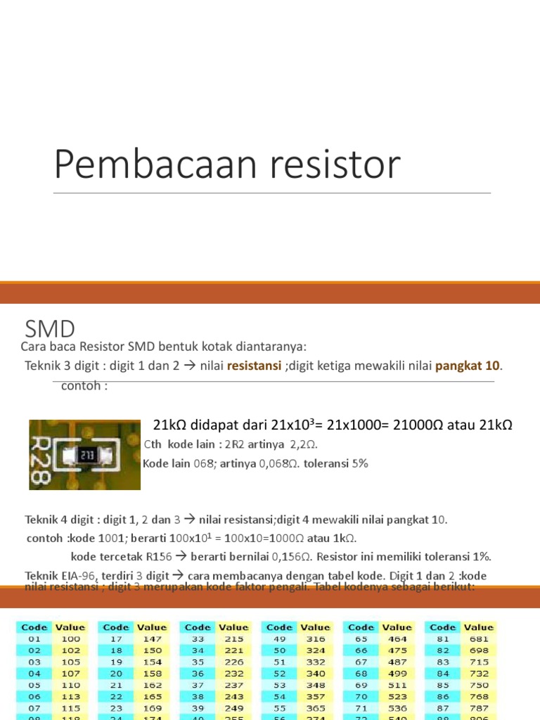 Perhitungan Resistor Pertemuan 2 | PDF
