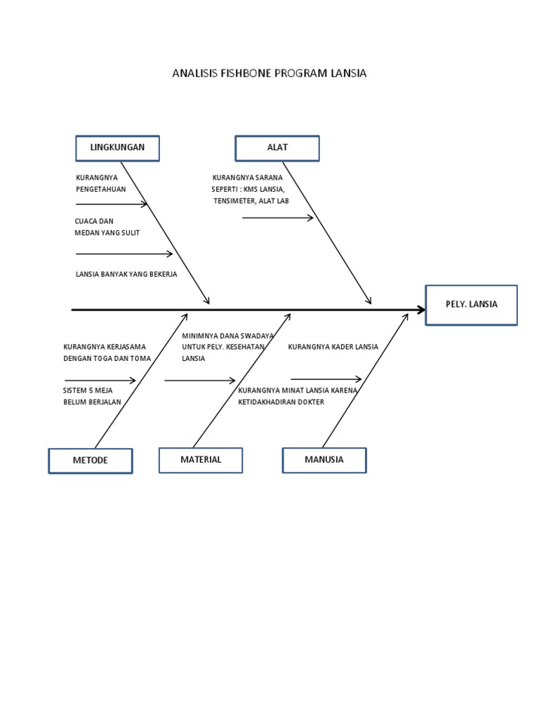 Analisis Fishbone Program Lansia | PDF