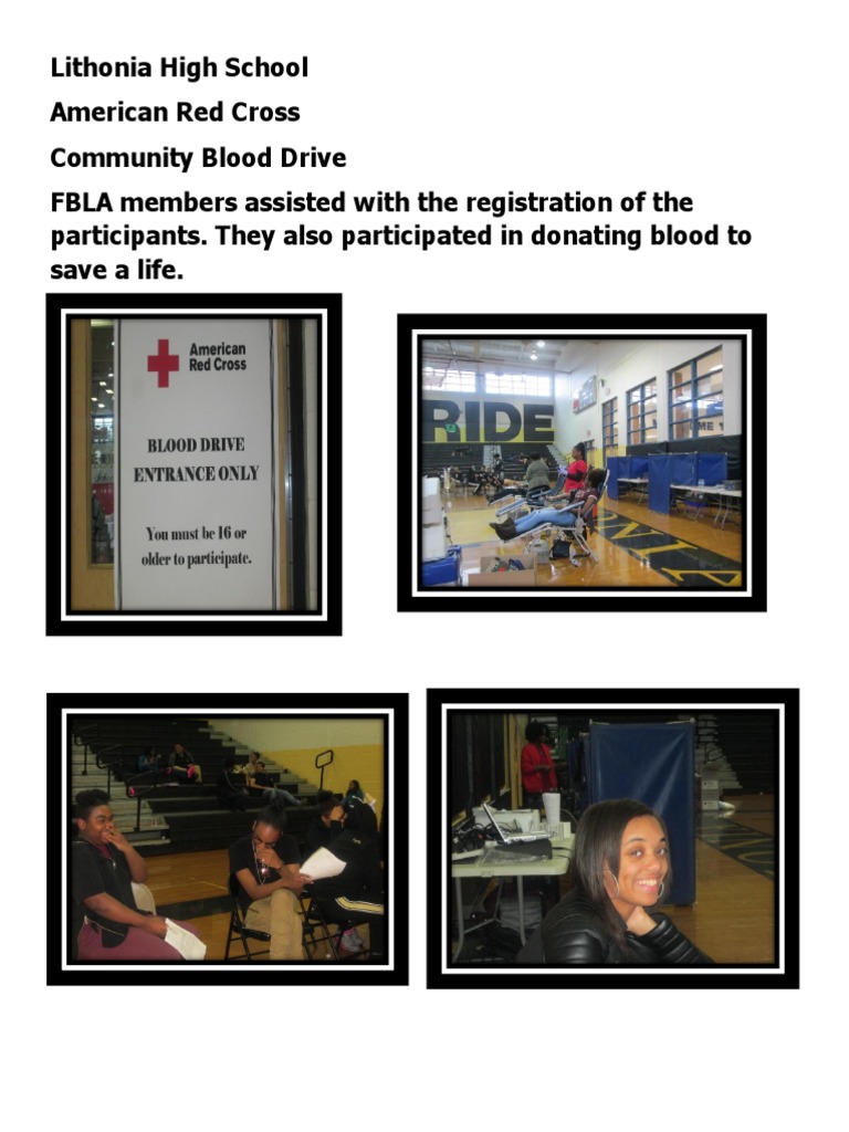 Lithonia High School Blood Drive Event | PDF