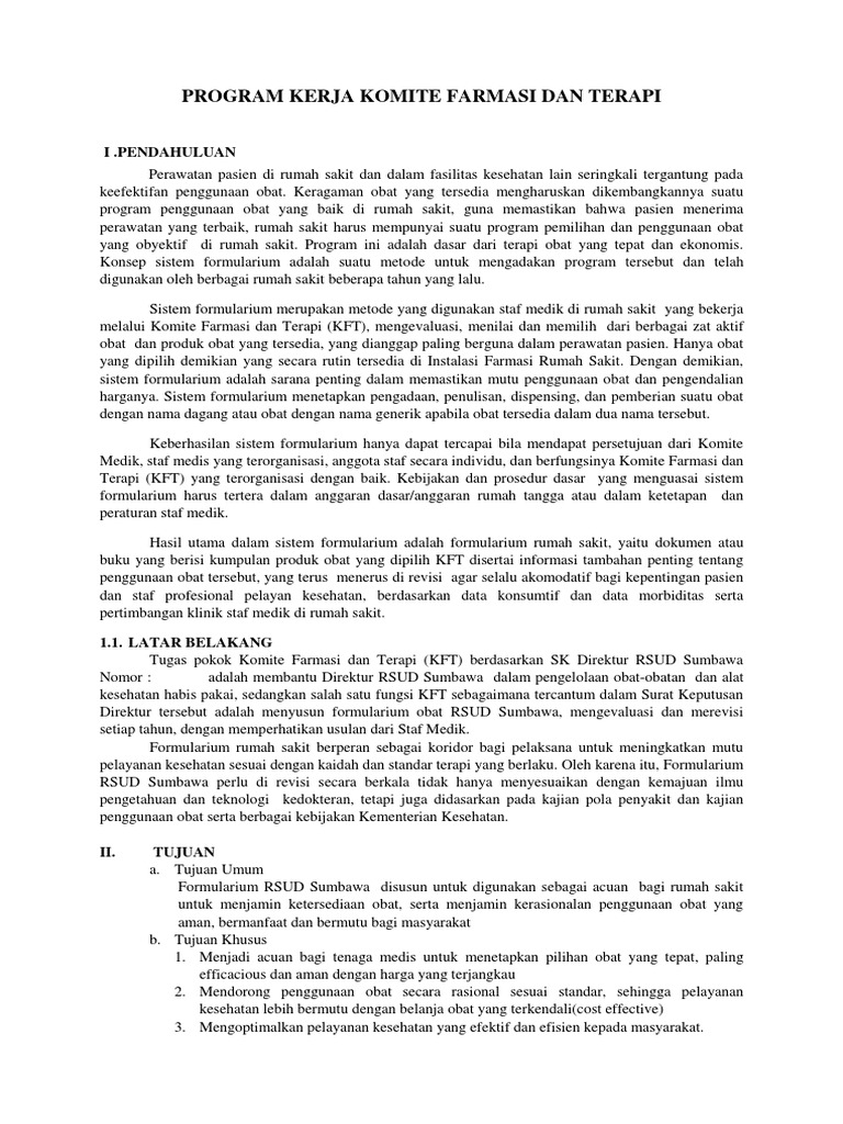 Program Kerja 2018 | PDF | Pengembangan Diri | Kesehatan Holistik