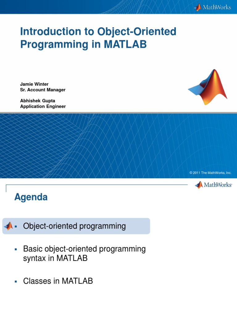 Introduction To Object-Oriented Programming in MATLAB - Mathworks PDF ...