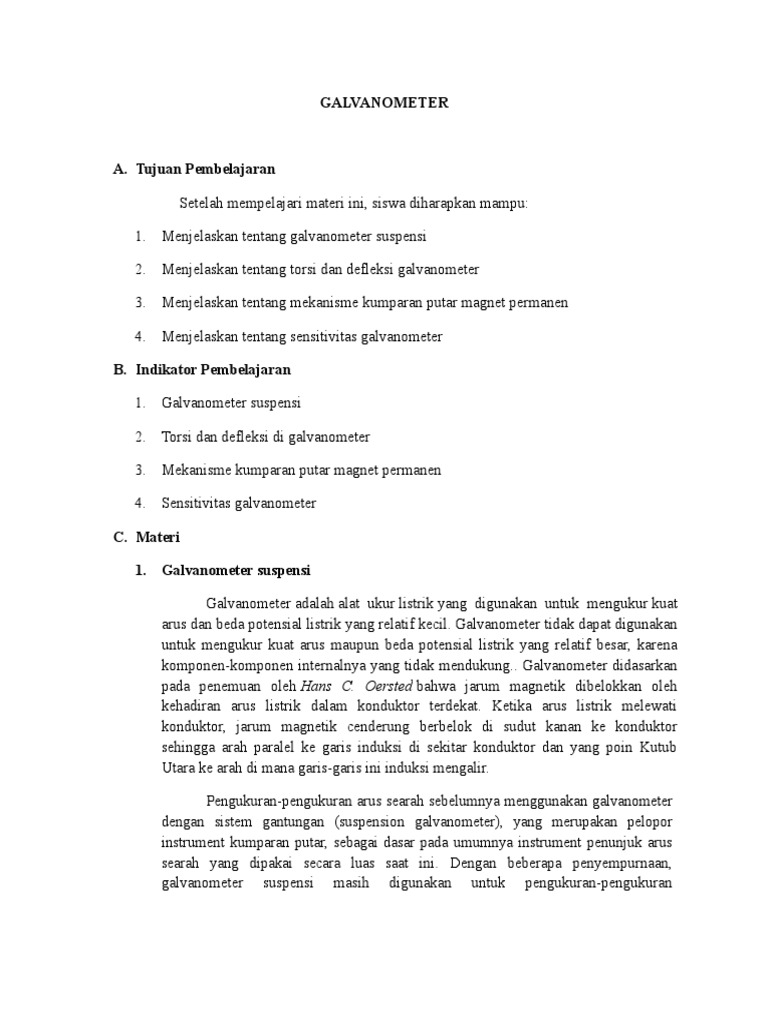 Galvanometer | PDF