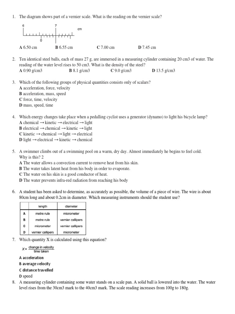 Physics Grade 7 | PDF | Thermal Conduction | Density