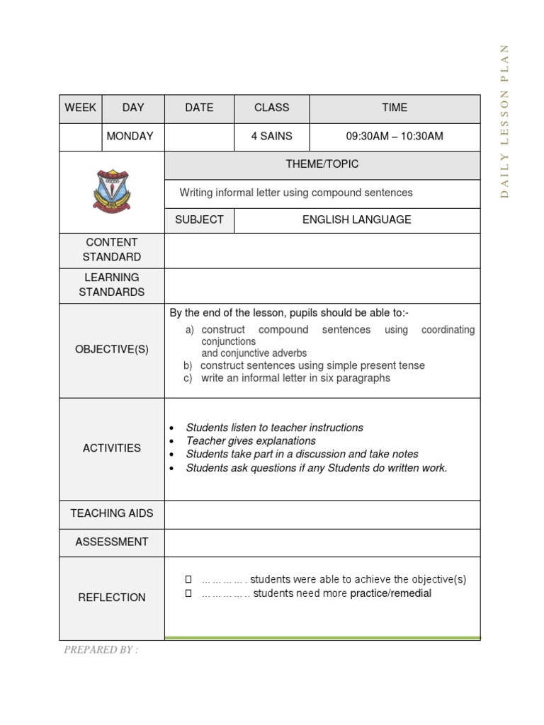 DLP 4a | PDF | Lesson Plan | Quality Of Life