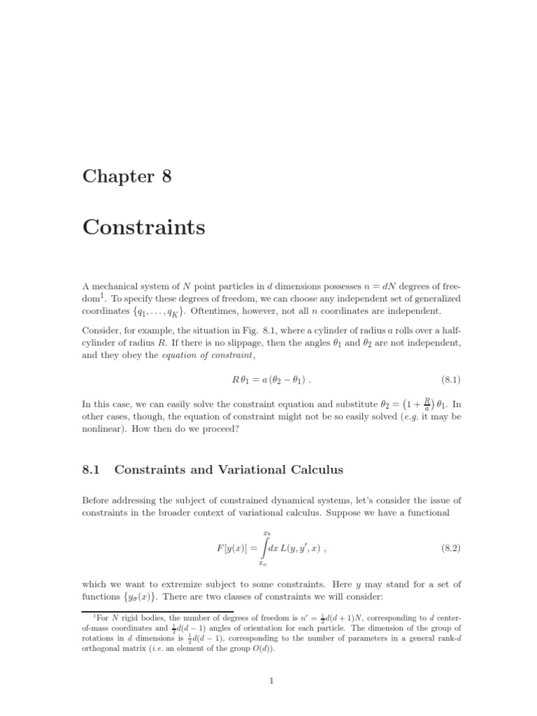 CH08 PDF | PDF | Lagrangian Mechanics | Hamiltonian Mechanics
