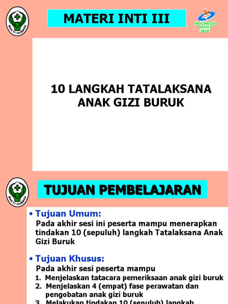 10 Langkah Tatalaksana Gizi Buruk | PDF | Kesehatan Holistik | Gaya Hidup