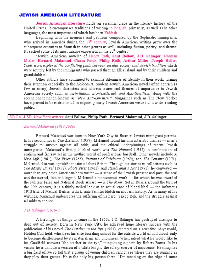 Jewish American Literature - 97 | PDF | Religion And Belief