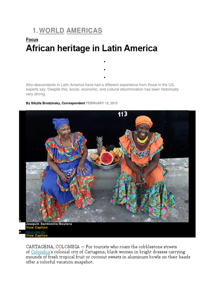 Africans in Latin America and The Caribbean | PDF | Ethnicity | Race ...