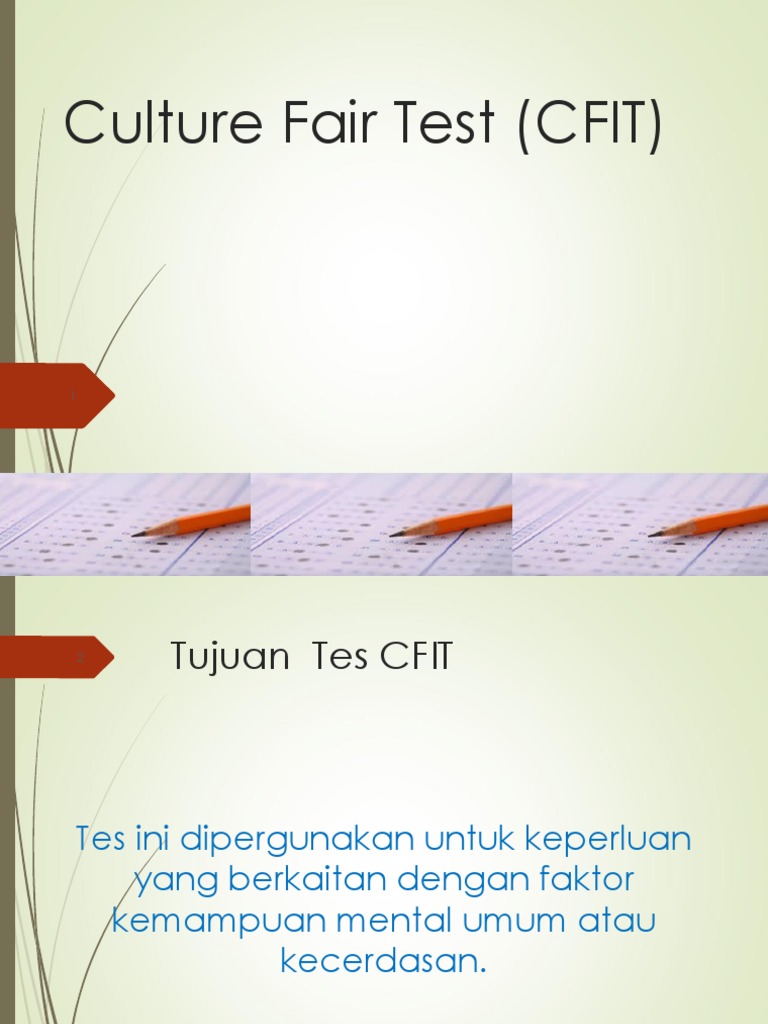 Culture Fair Intelegence Test | PDF