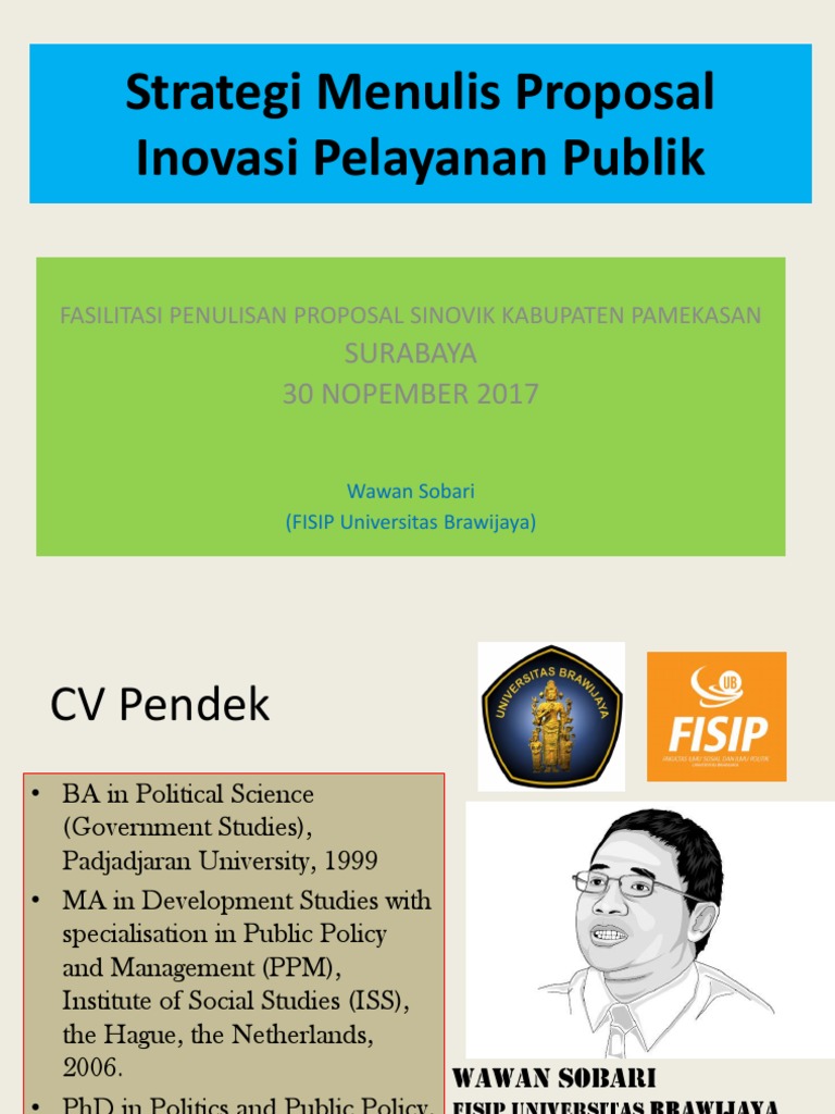 Strategi Proposal Inovasi Pelayanan Publik | PDF