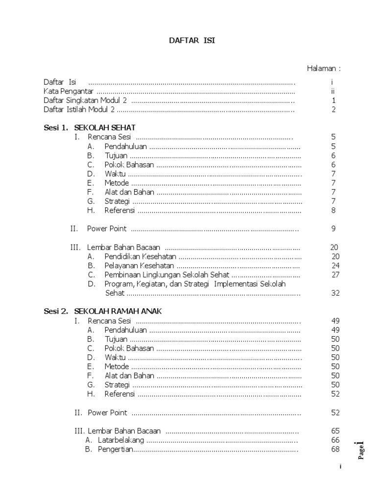 Daftar Isi Modul 2 Edisi Juni 20 2015 | PDF