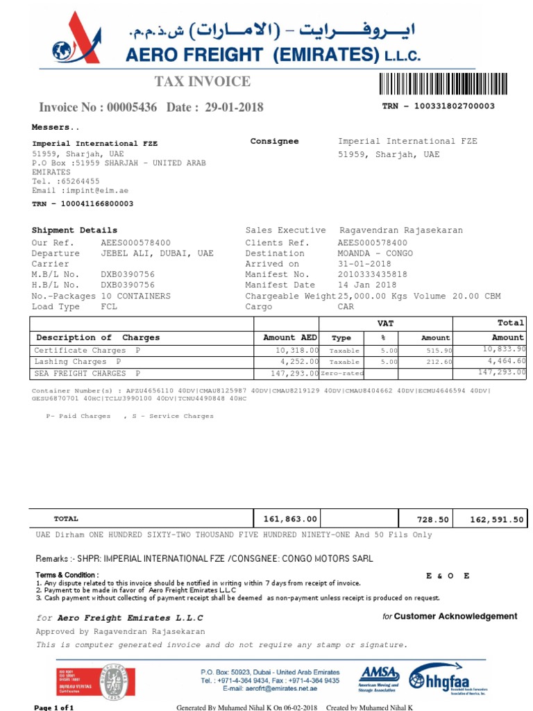 Imperial | PDF | Receipt | United Arab Emirates