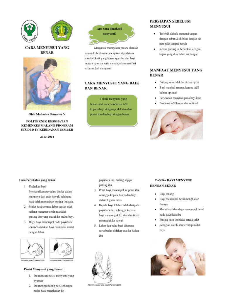 Leaflet Cara Menyusui Yang Benar | PDF