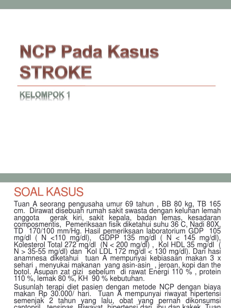 NCP Kasus Stroke | PDF