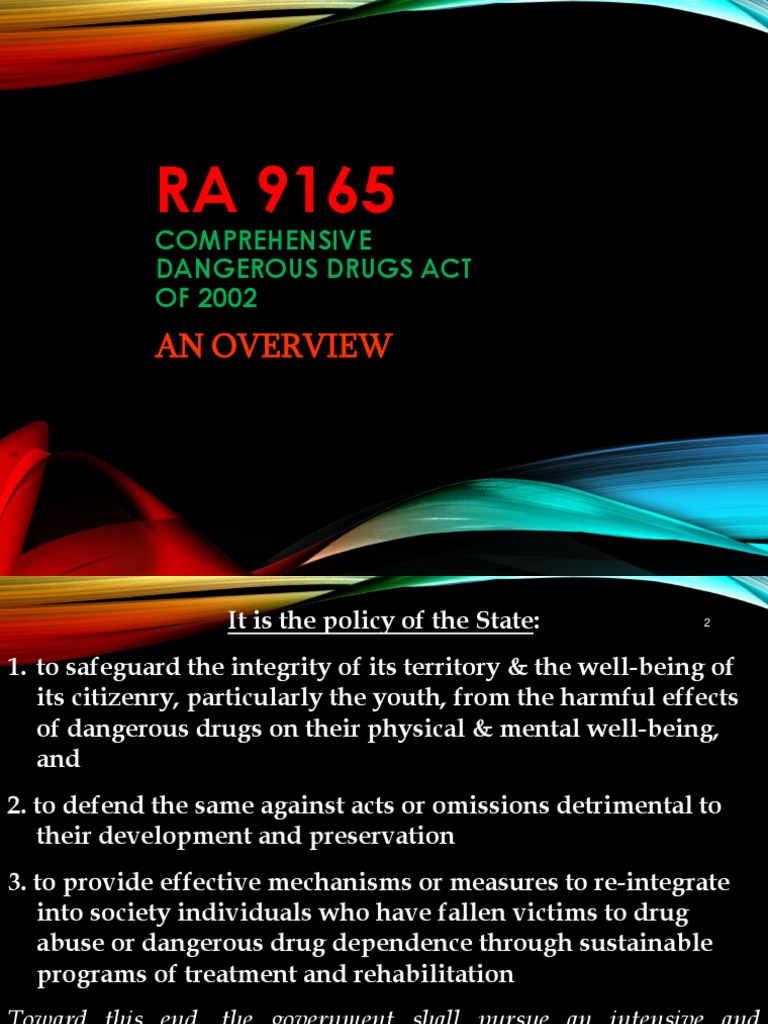 RA 9165 Powerpoint | Narcotic | Heroin