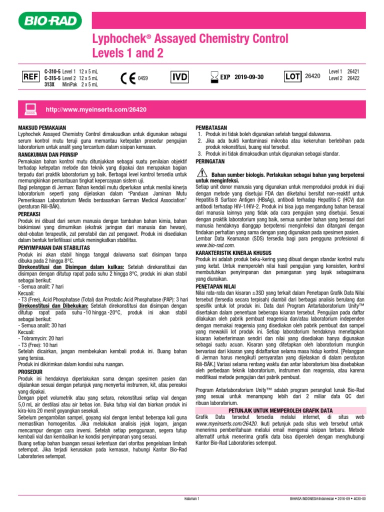 Biorad Control | PDF