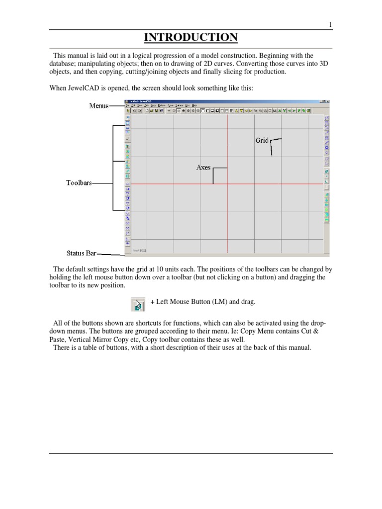 Jcad Manual | PDF | Keyboard Shortcut | Cartesian Coordinate System