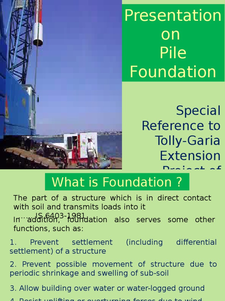 Pile Foundation TG | Download Free PDF | Deep Foundation | Foundation ...