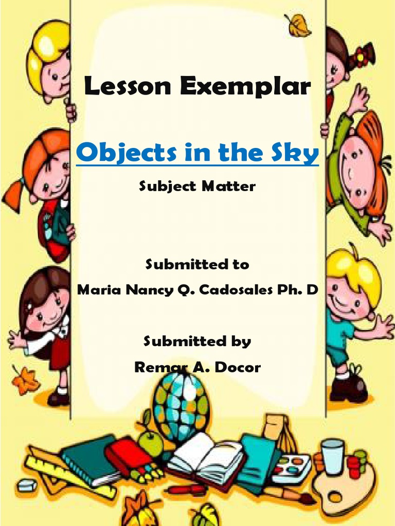 Lesson Exemplar: Objects in The Sky | PDF | Sky | Night