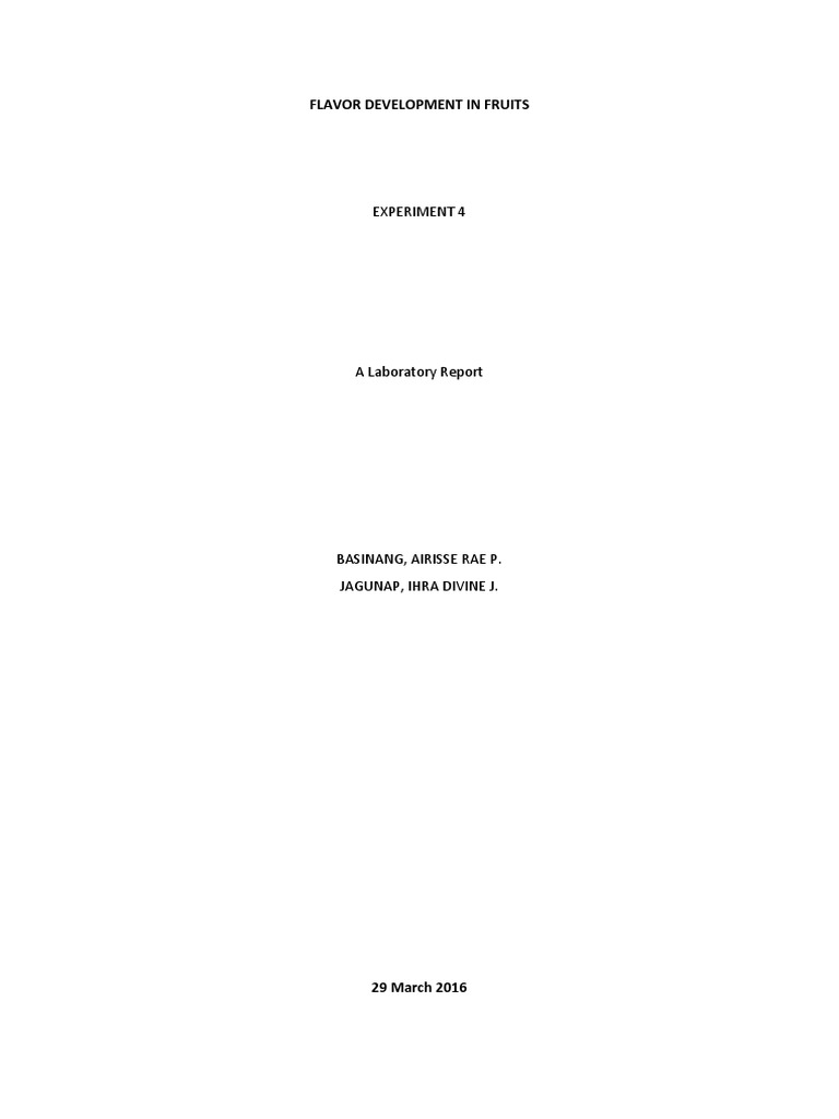 04 Flavor Development in Fruits | PDF | Phenolic Content In Wine | Milk