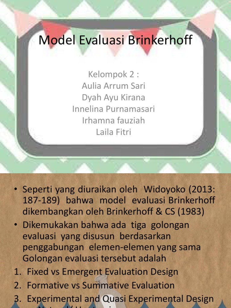 Model Evaluasi Brinkerhoff-1 | PDF | Bisnis