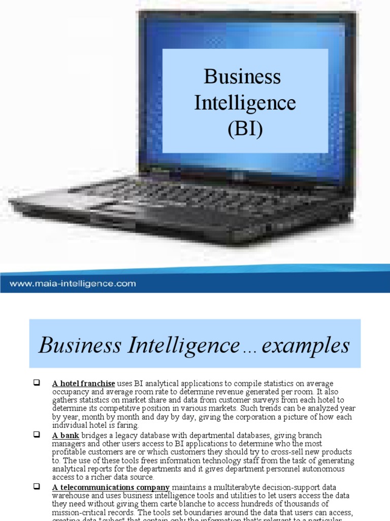 BI Presentation | PDF | Business Intelligence | Information Management