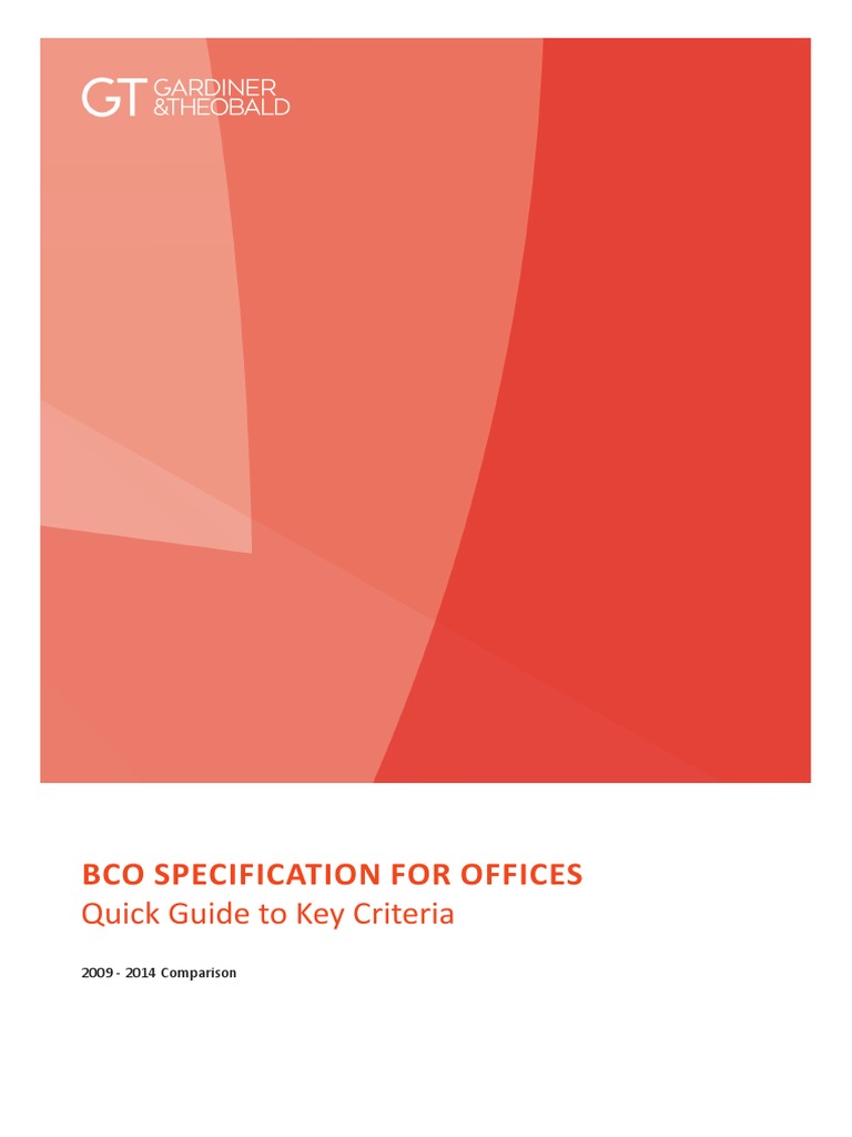 BCO Specification For Offices | PDF | Lighting | Building Technology