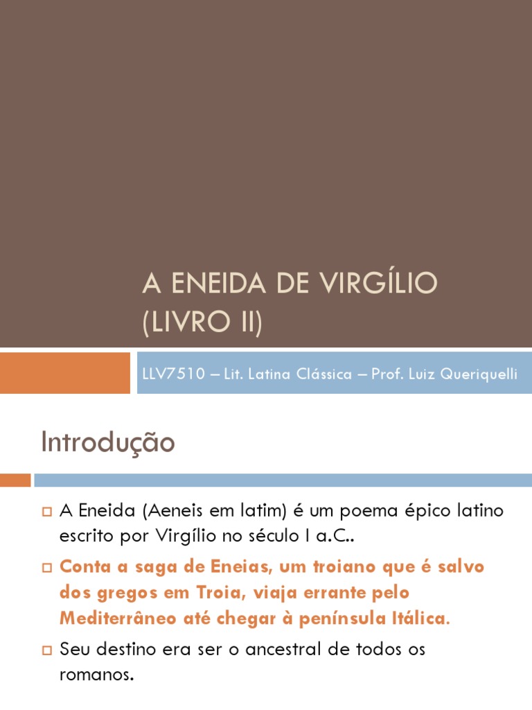 A Eneida de Virgilio | PDF | Eneida | Eneias