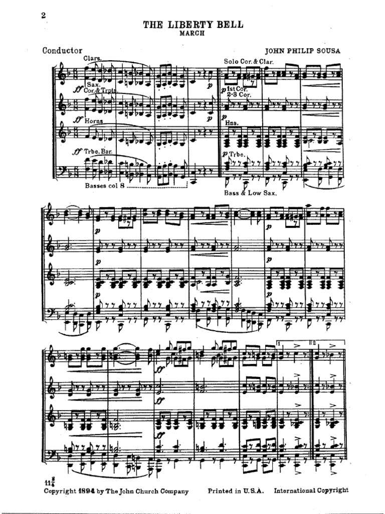Liberty Bell Score | PDF