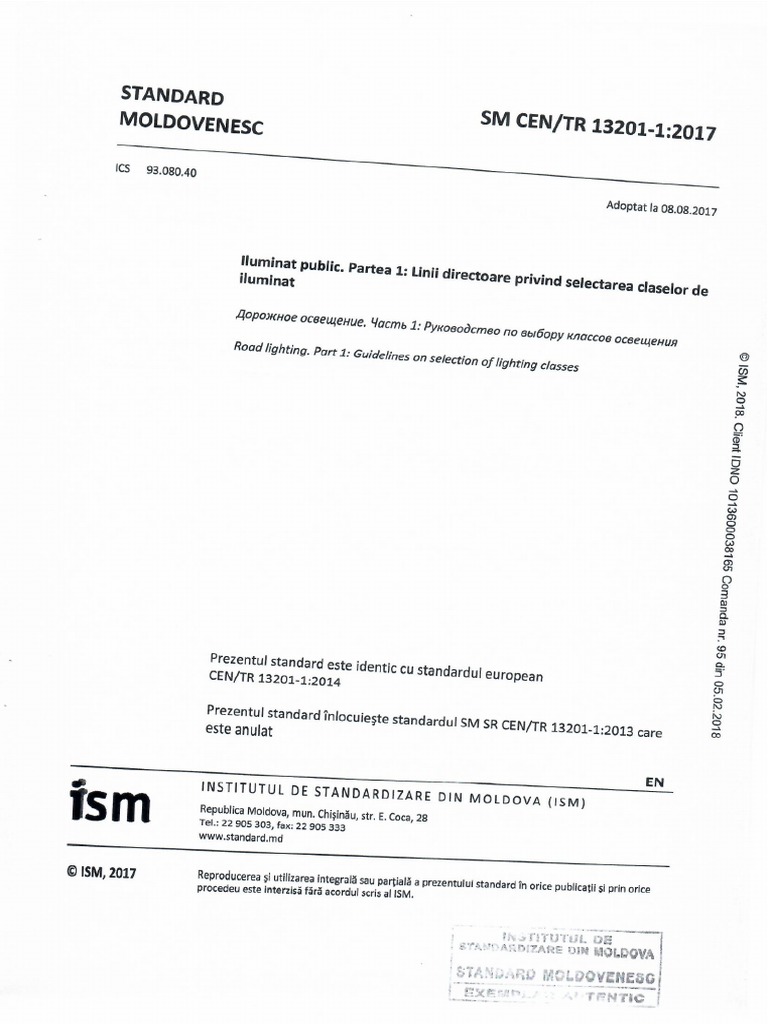 En 13201-1:2017 | PDF