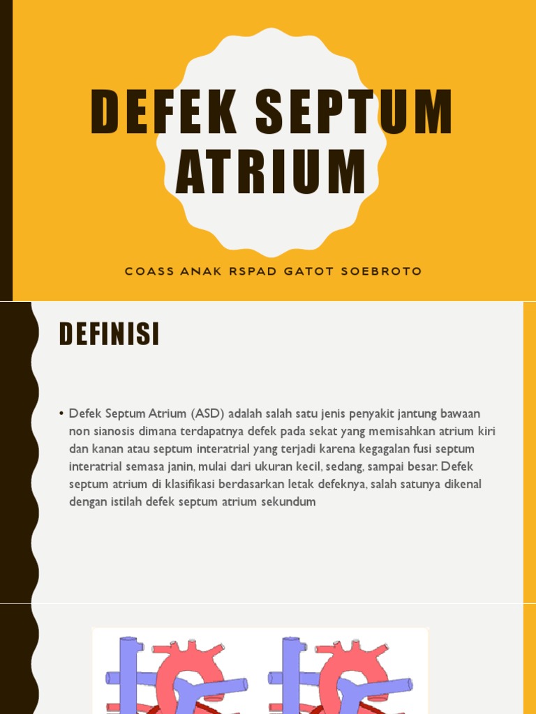 Defek Septum Atrium: Coassanakrspadgatotsoebroto | PDF