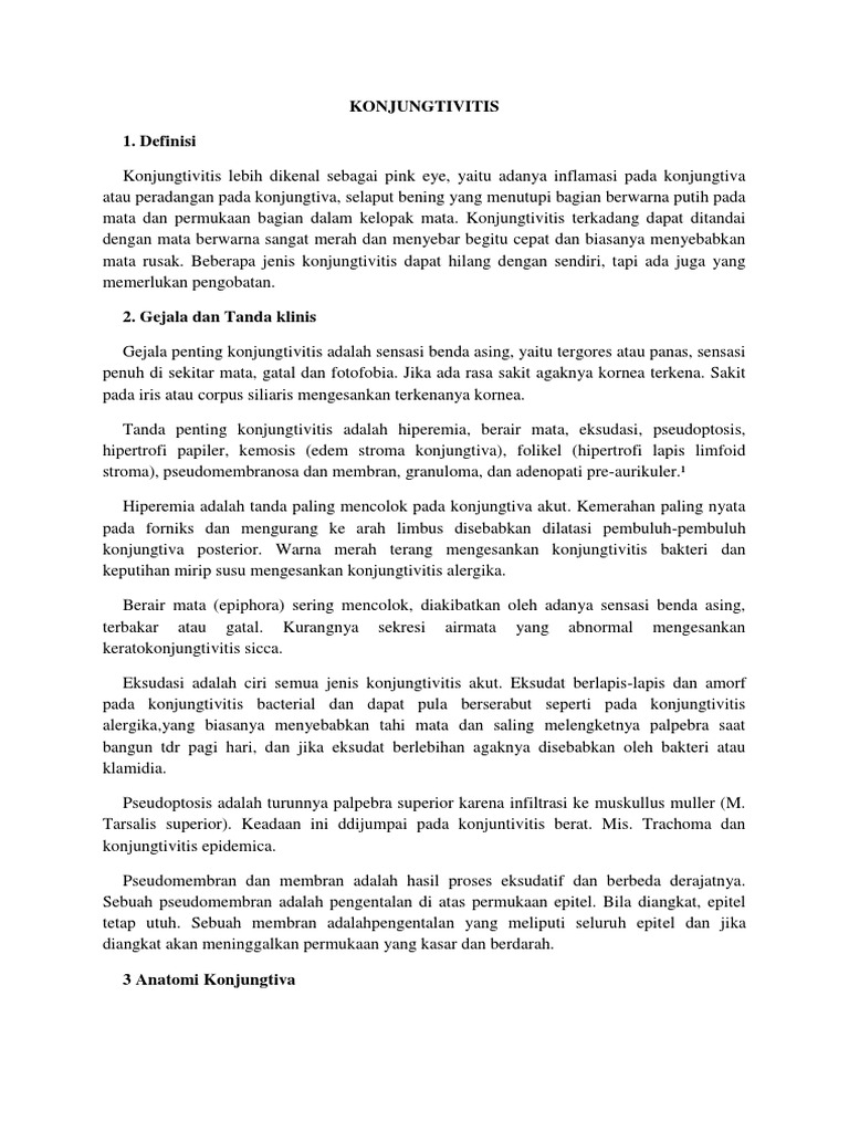 Konjungtivitis: Gejala, Penyebab, Diagnosis dan Pengobatan Konjungtiva ...