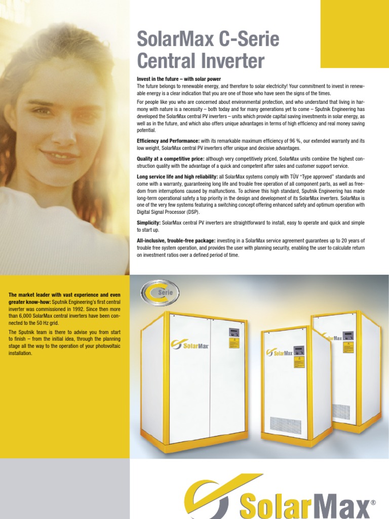 Solarmax 20c 300c 0807 en | Download Free PDF | Photovoltaics | Solar Power