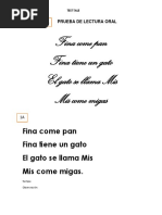 Tale - Test Lectura y Escritura PDF | PDF