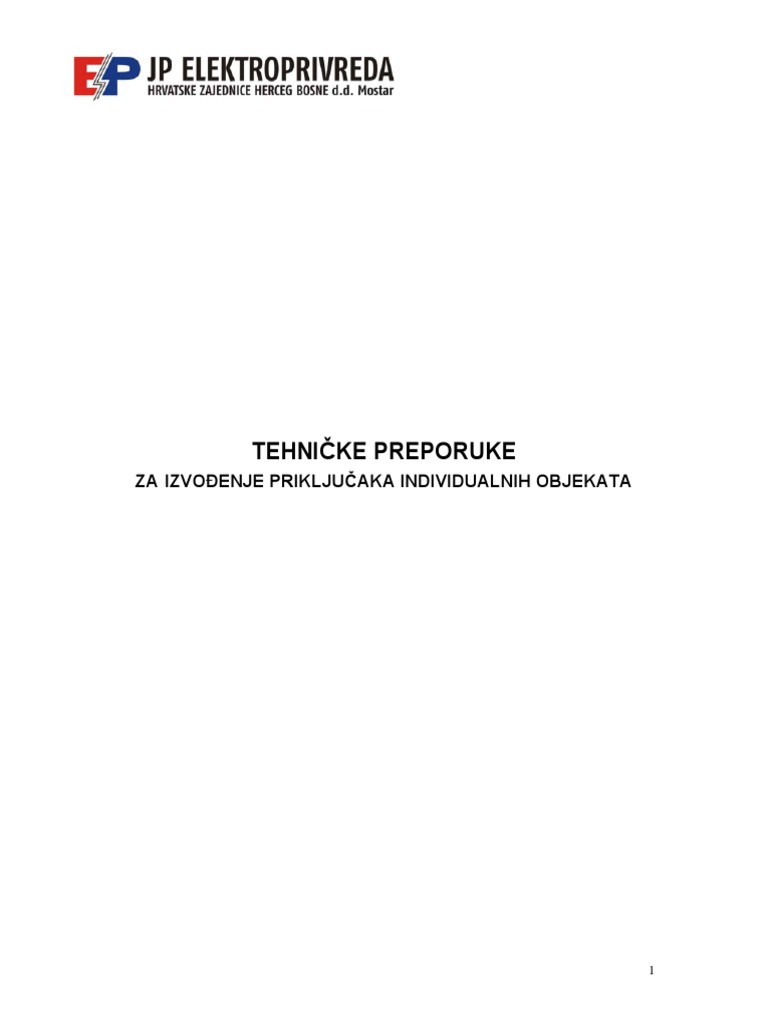 Tehnicke Preporuke PDF | PDF