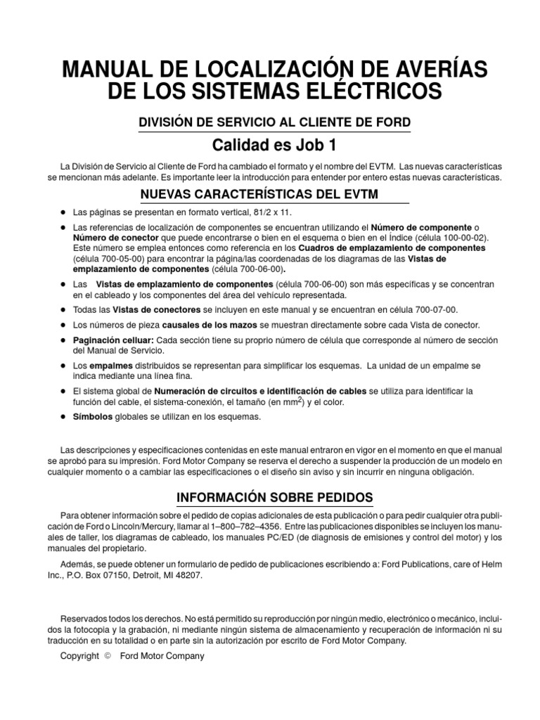 (FORD) Manual de Taller Diagrama Electrico Ford Ranger PDF | PDF