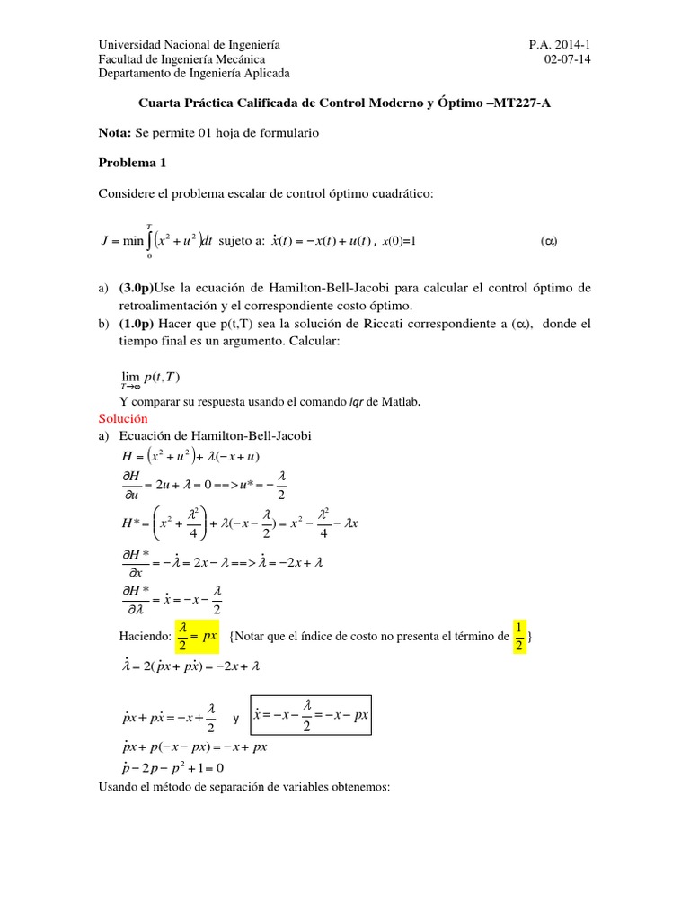 Control Moderno Practica 4 14-1 Fim Uni | PDF | Matemáticas Aplicadas ...