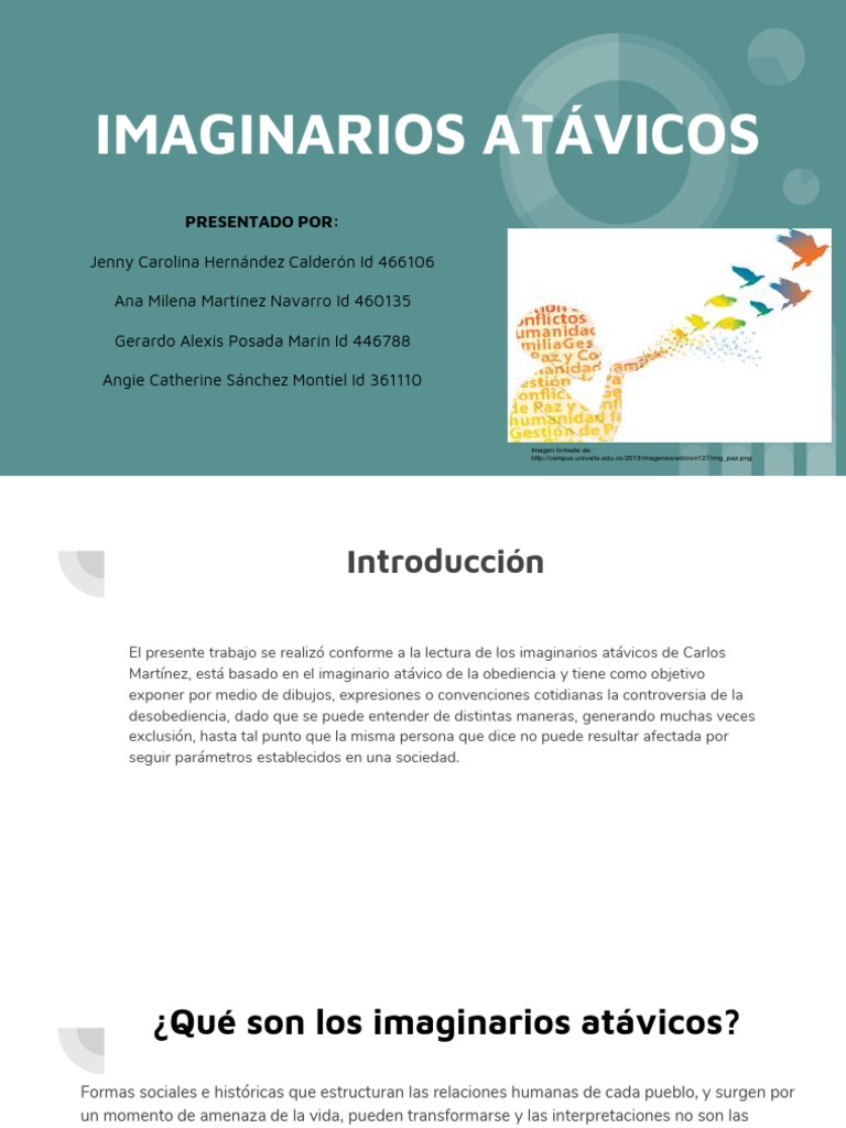 Presentación de imaginario Atávico | PDF | Obediencia (comportamiento ...