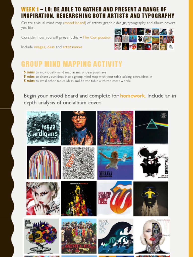 Graphic Design & Album Art Exploration | PDF | Art