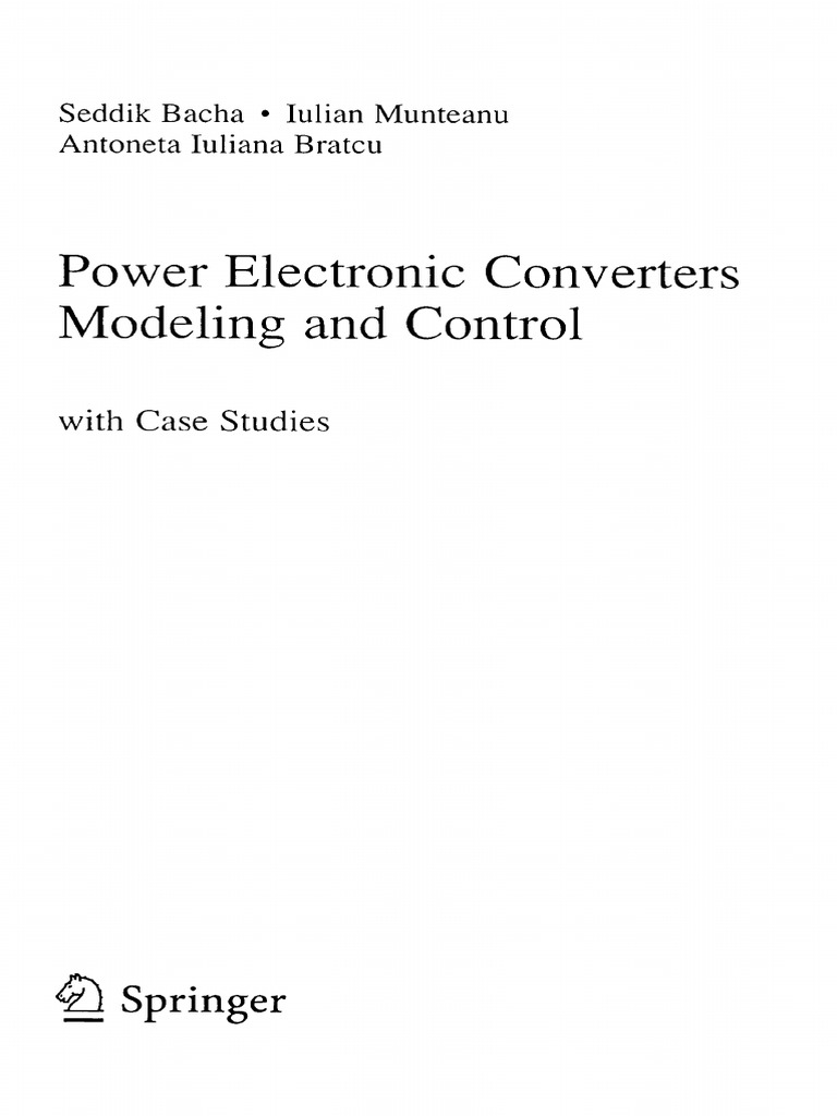 Power Electronics Converters Modeling and Control | PDF | Power ...