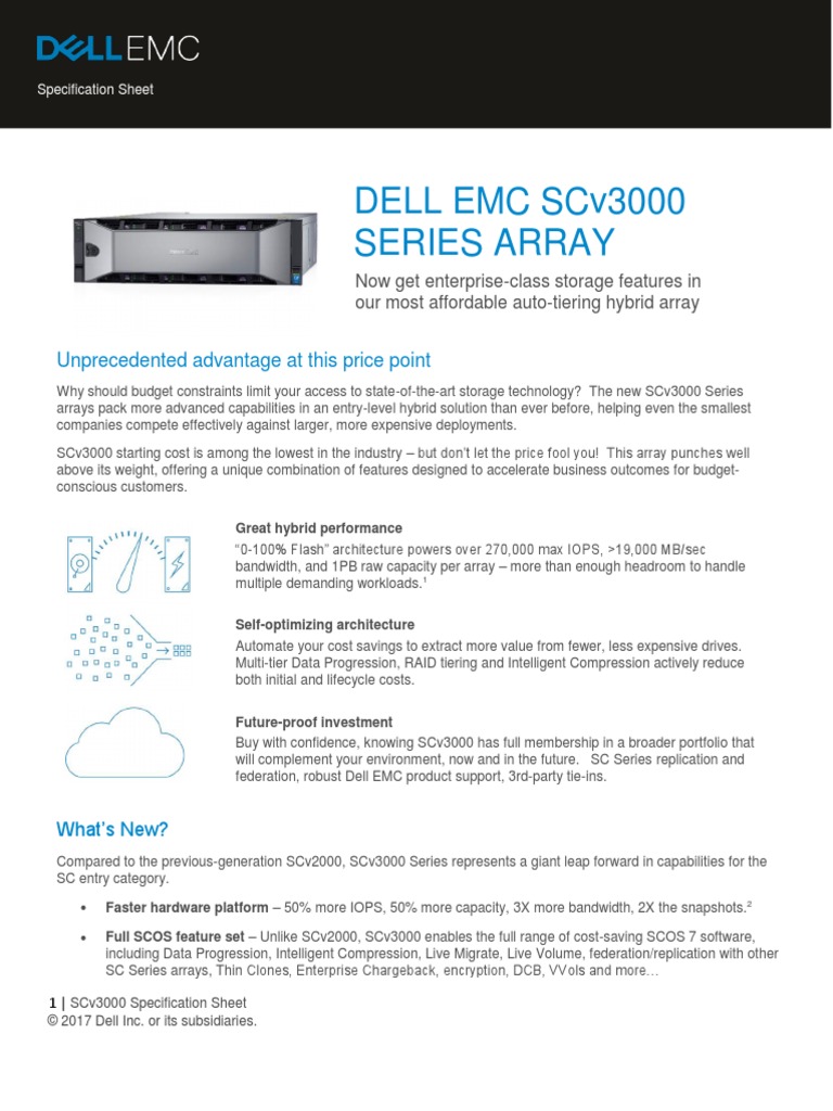 Dell Emc Serie SC PDF | PDF | Solid State Drive | Hard Disk Drive