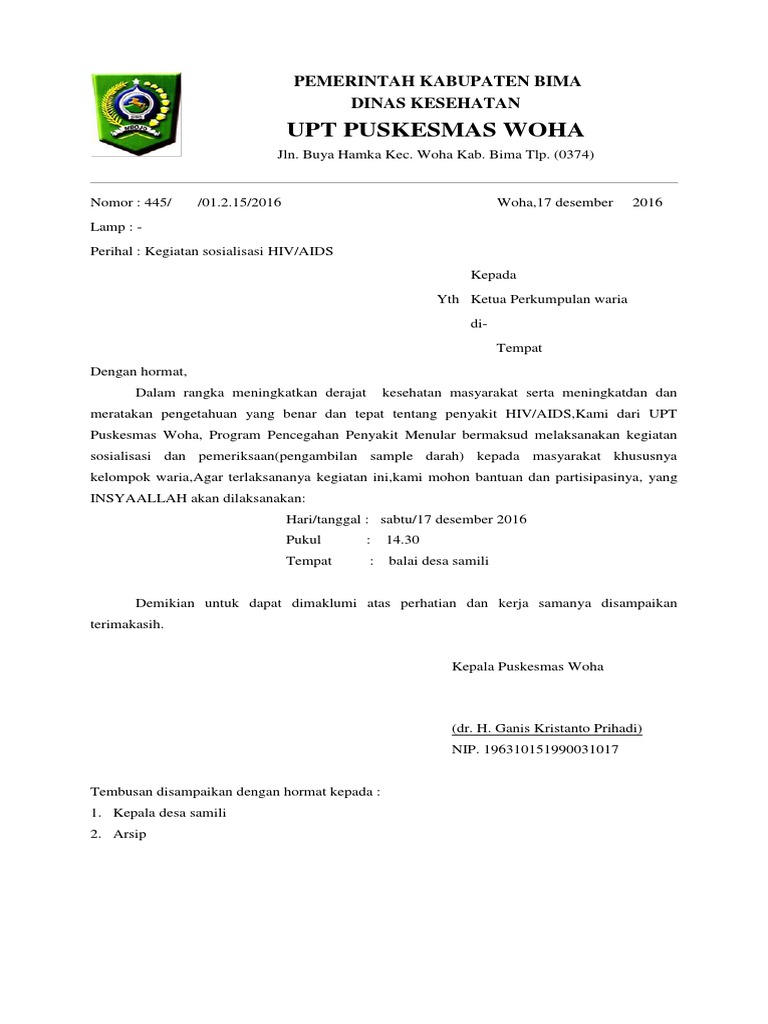 Undangan Sosialisasi TB MDR | PDF