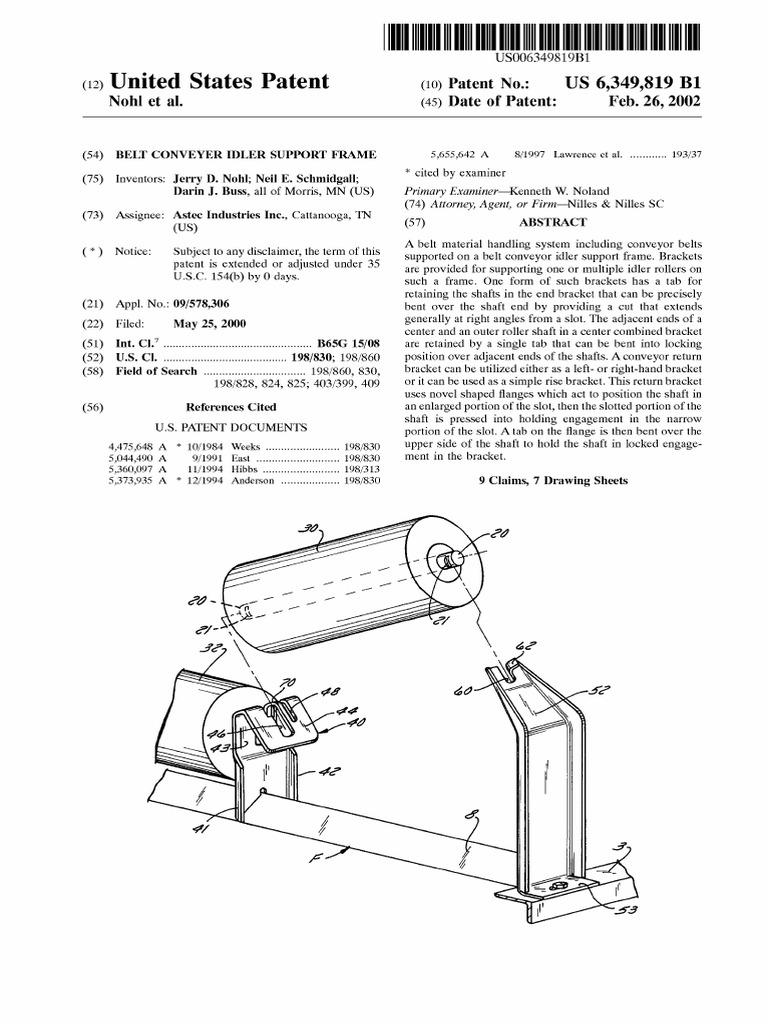 United States Patent: (12) (10) Patent N0.: US 6,349,819 B1 | Download ...