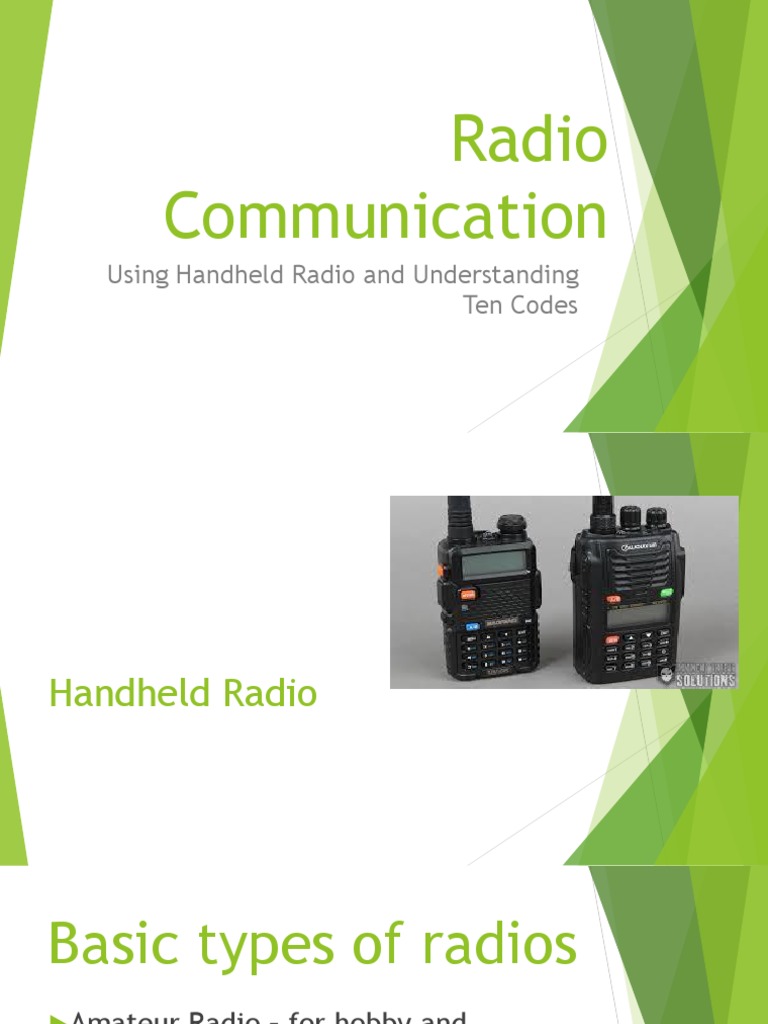 Handheld Radio and 10 Codes | PDF