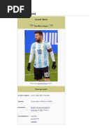 Biografía de Lionel Messi | PDF | Lionel Messi | FC Barcelona