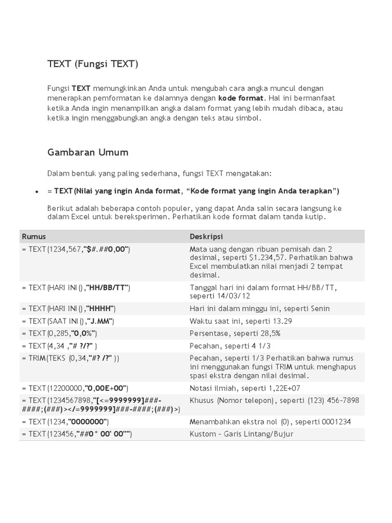 Rumus IF dan Fungsi TEXT di Excel | PDF | Komputer | Teknologi & Rekayasa